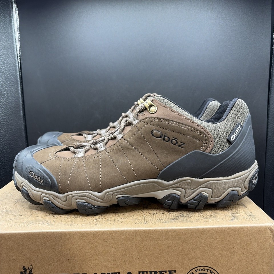 Oboz Bridger Low B-Dry Mens Size 10 Waterproof Hiking Shoes Canteen ...