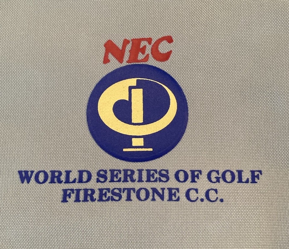 NEC World Series of Golf Firestone C.C. Golf Ball & Tee Bag w/Bag Clip ...