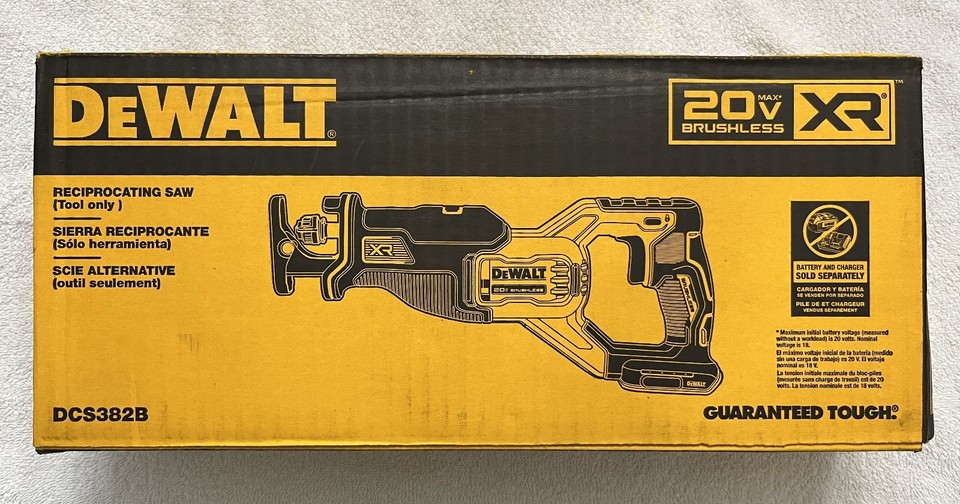 New Dewalt DCS382B 20 Volt Max XR Brushless Variable Speed ...