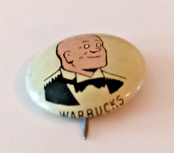 Lot of 6 1940's Kellogg's PEP Pinback Button MALE Cartoon Comic Strip ...