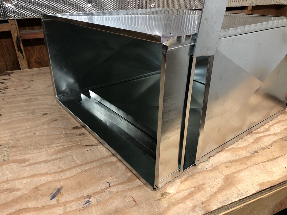 20 X 20 X 30 W/Filter Rack Return Air Duct Plenum-26 Gauge, HVAC Duct ...