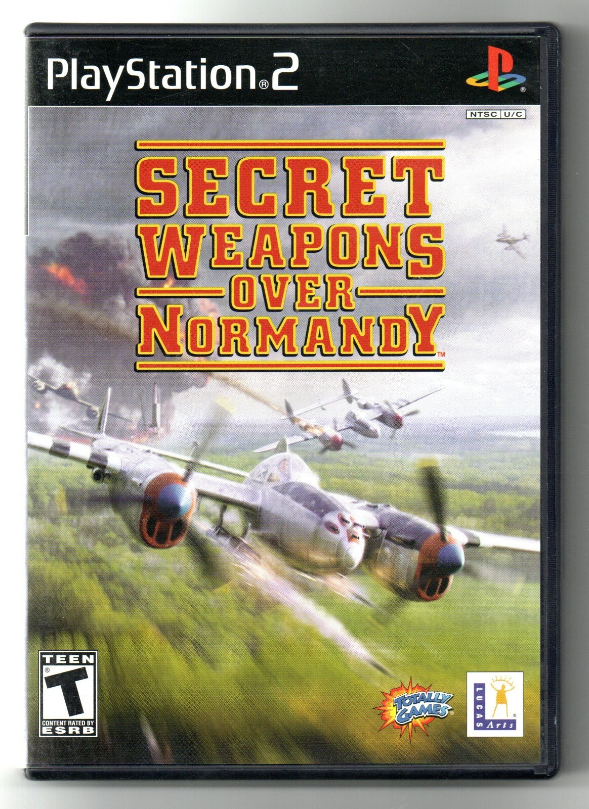 SECRET WEAPONS OVER NORMANDY PLAYSTATION 2 PS2 FLIGHT COMBAT MANUAL ...