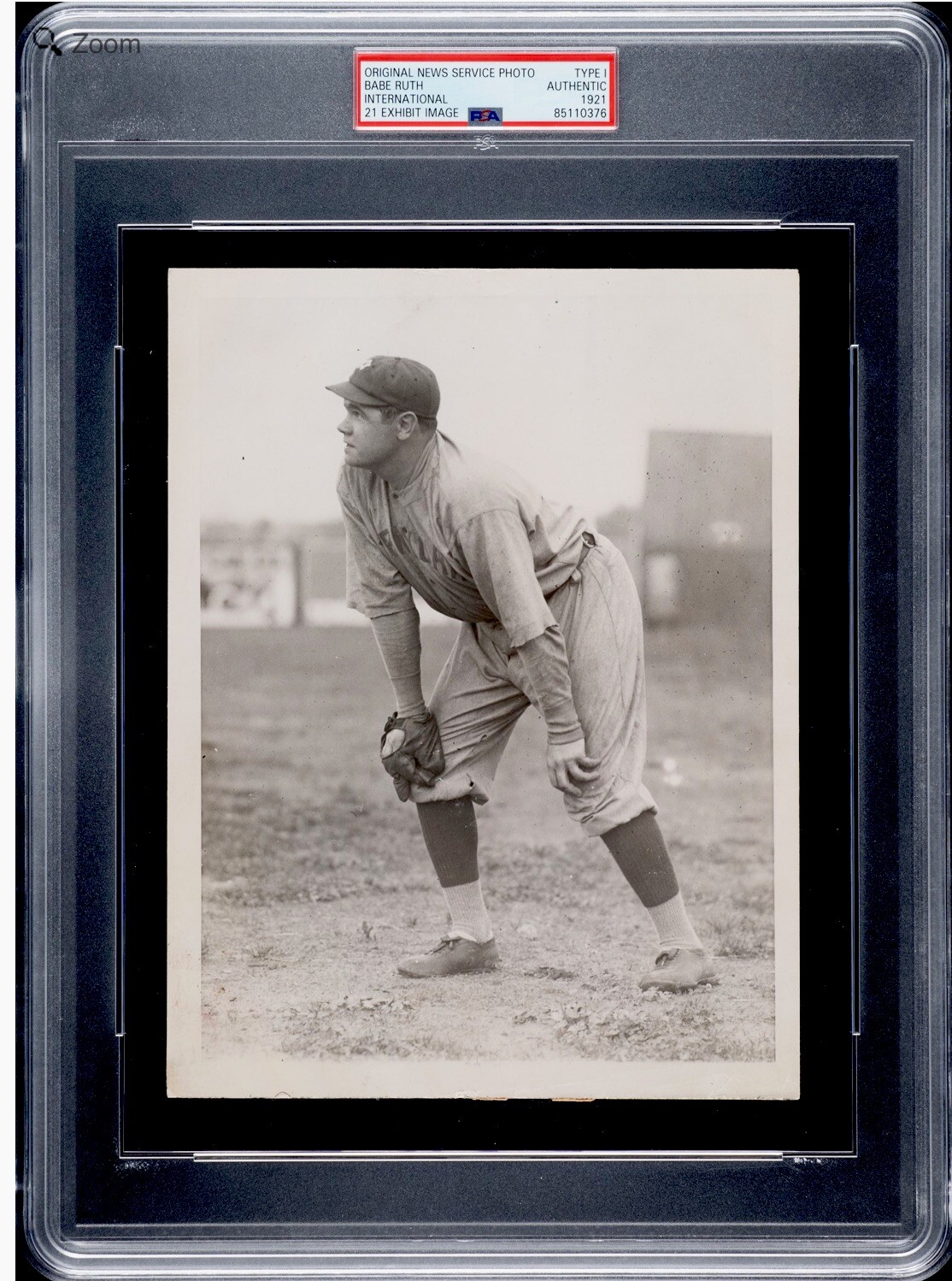 Babe Ruth 1921 Yankees PSA Type 1 Original Photo - Image used for 21 ...