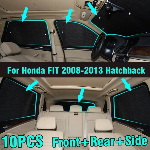 Front Side Rear Window Windshield Privacy Sunshade For Honda Fit ...