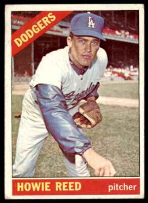 1966 Topps Baseball Card Howie Reed G Los Angeles Dodgers #387 | eBay