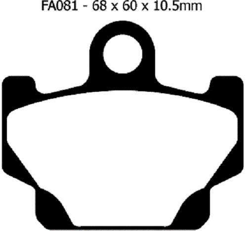 Yamaha XT 600 Z TENERE 1983 1984 Plaquettes Avant EBC Organique FA081 ...