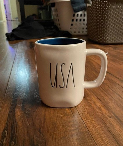 Rae Dunn USA Mug blue inside camper van on back | eBay