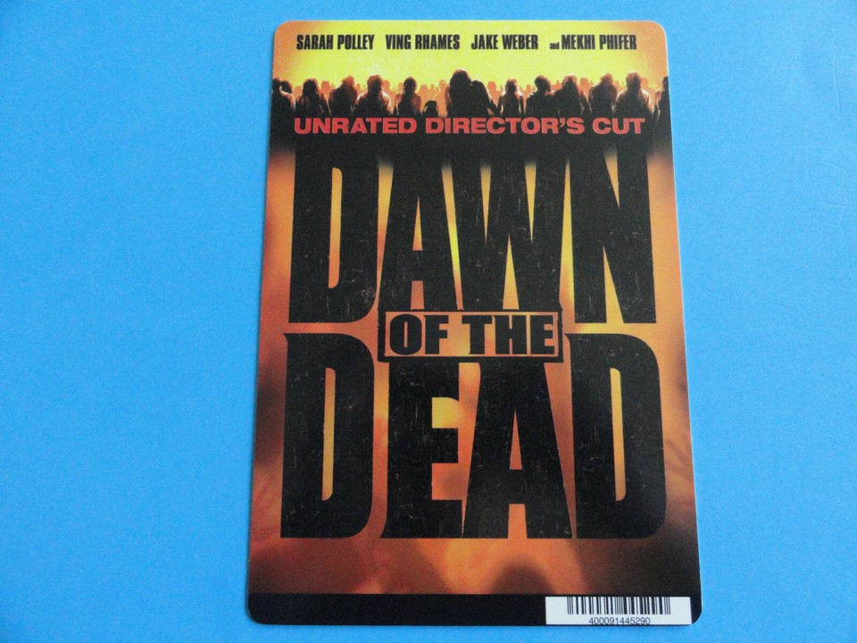 DAWN OF THE DEAD - BLOCKBUSTER VIDEO BACKER CARD 5"X8" - NO MOVIE | eBay