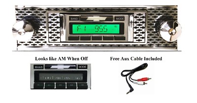 1955 Chevy Bel Air Radio Aux USB 300 Watt Stereo 630 Radio | eBay
