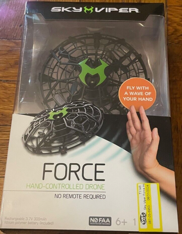 *NEW/SEALED * SKY VIPER FORCE HAND-CONTROLLED HOVER DRONE BY SKYROCKET ...