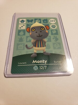 !SUPER SALE! Monty # 277 Animal Crossing Amiibo Card Horizon Series 3 ...