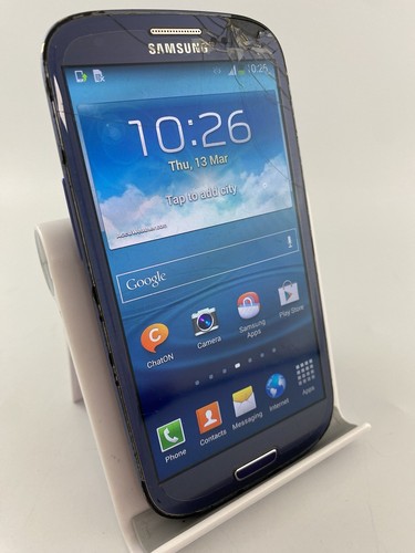 Samsung Galaxy S3 Blue O2 Network 16GB 4.8" Android Smartphone Fault # ...