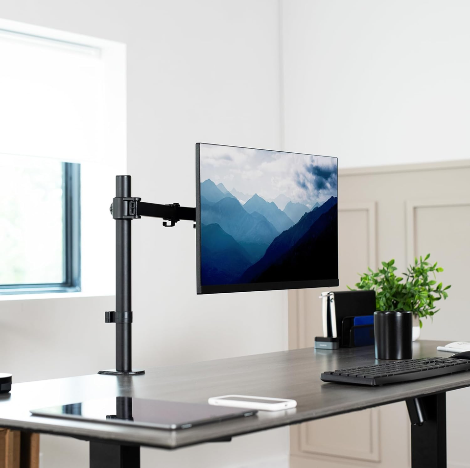 Single Monitor Arm Desk Mount, for Screens up to 32 Inch and 38 Inch ...