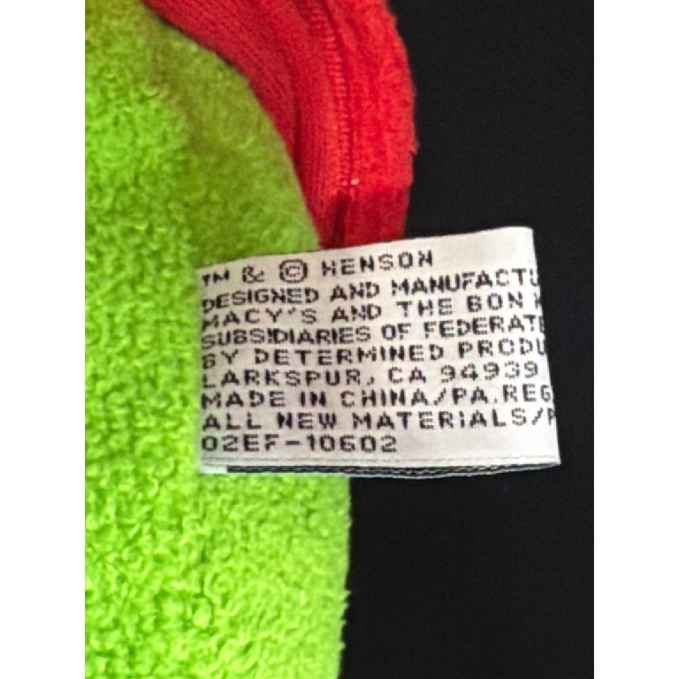 The Muppets Kermit The Frog Macy's Exclusive Jim Henson Vintage Plush ...