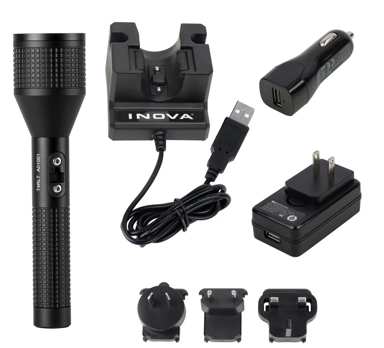 Nite Ize INOVA T4R Long Throw Rechargeable Tactical Flashlight – T4RLTA-01-R8 | eBay