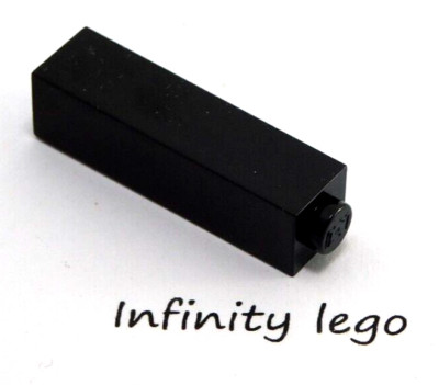 8 LEGO Black Brick 1 x 1 x 3 Block Wall Post Solid Stud (14716) 8 ...