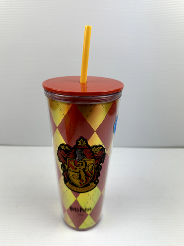 Harry Potter Gryffindor Crest Logo 800ML Travel Cup with Straw ...