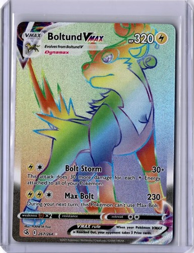 Boltund VMAX 267/264 SWSH Fusion Strike Rainbow Rare Pokemon Card | eBay UK