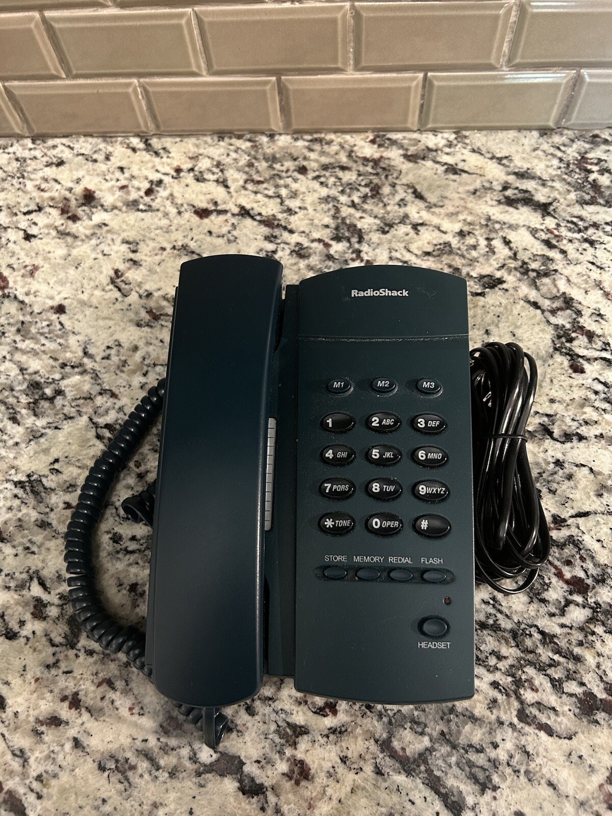 Vintage Green RADIO SHACK Desk Wall Push Button Telephone in Good ...