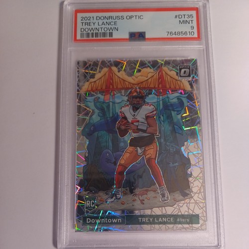 2021 DONRUSS OPTIC TREY LANCE DOWNTOWN RC # DT35 PSA 9 MINT | eBay