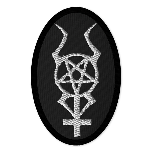 Horned Pentacross Inverted Cross w/ Pentagram and Horns Embroidered Patch | eBay