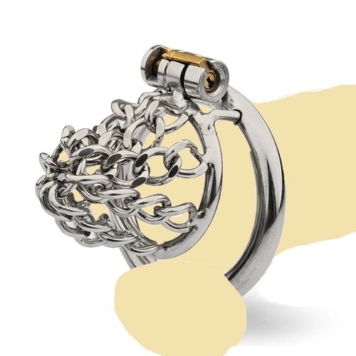 Male Stainless Steel Chastity Device Hauberk Cage 4 Sizes Men Metal ...