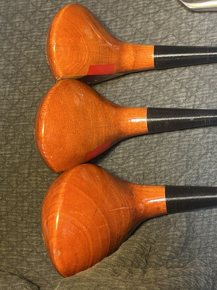 Vintage Rare Complete Woods and Irons Set of “Falcon Golf” Persimmon ...