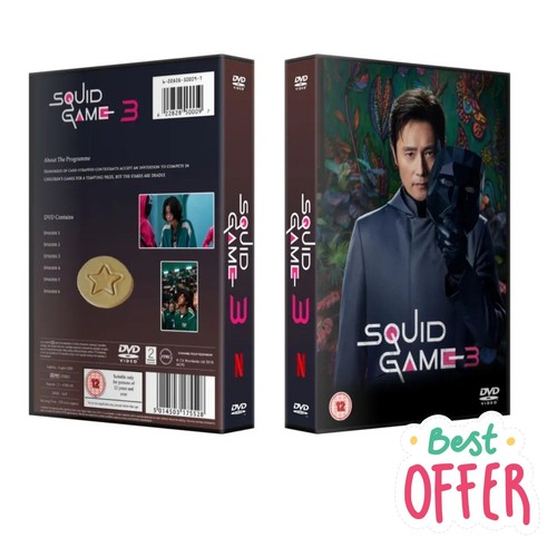 New DVD Squid Game 3 Box Case Korean Movie Season 3 with Englis ...