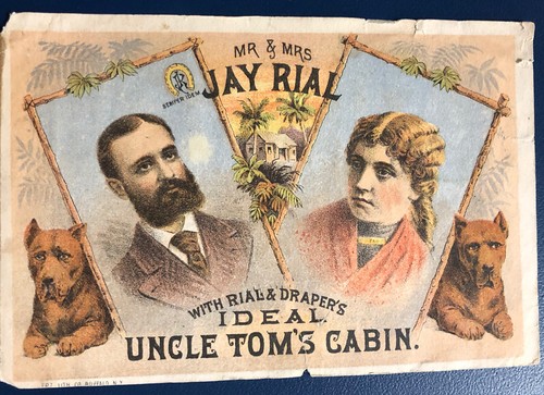 Uncle Tom’s Cabin Mr Mrs Jay Rial Quack Medicine Victorian Trade Card ...