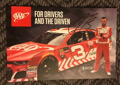 Austin Dillon Signed Promo Hero Card Nascar Autographed 2018 | eBay