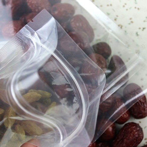 Clear Stand Up Zip Lock Bags Plastic Pouches Food Storage Packaging ...