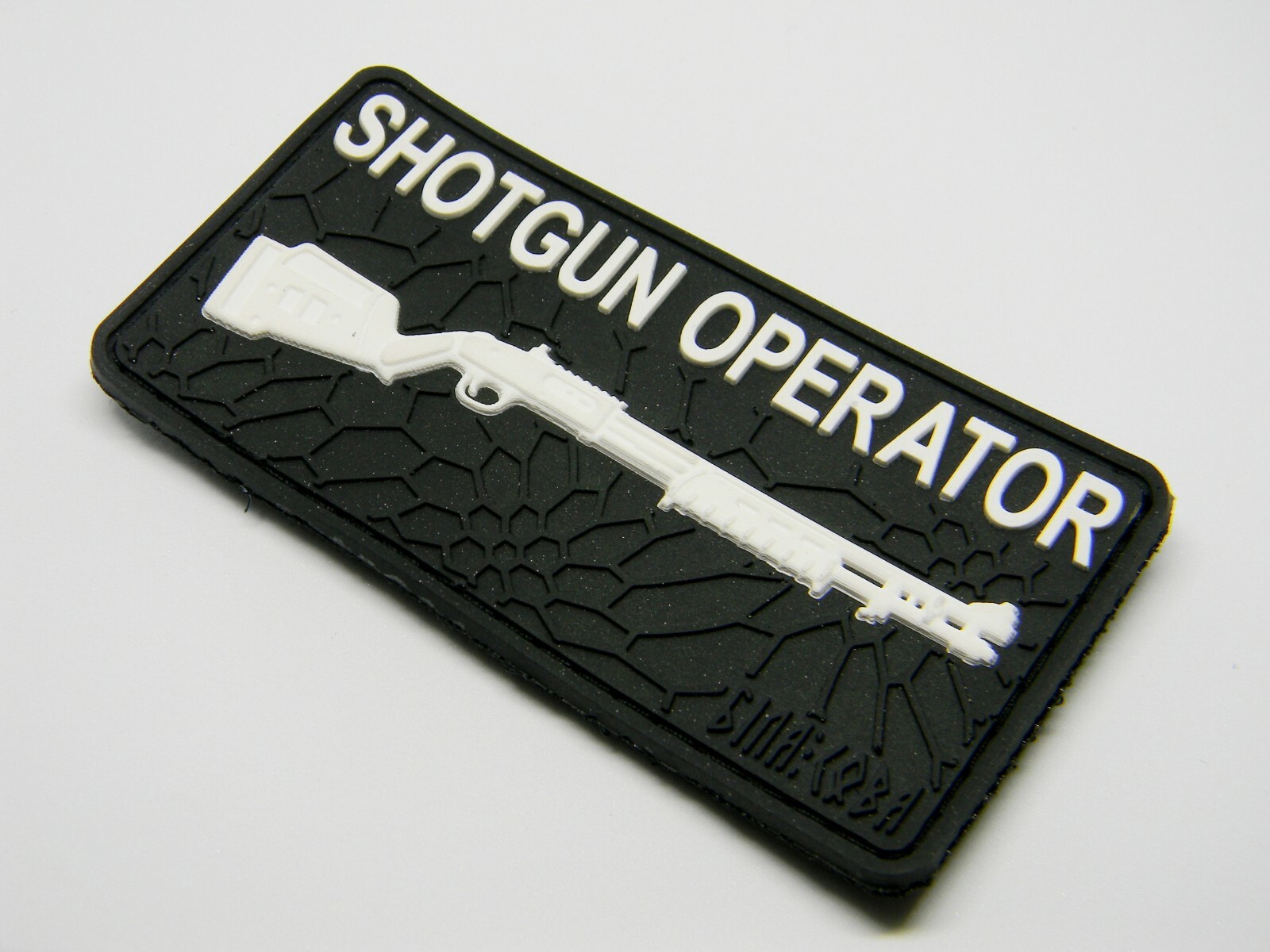 2D pvc rubber tactical morale military army patch “Shotgun operator” bk/wh | eBay
