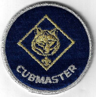 Cubmaster Silver Mylar Trained Position Patch Authentic Issue [MA113 ...