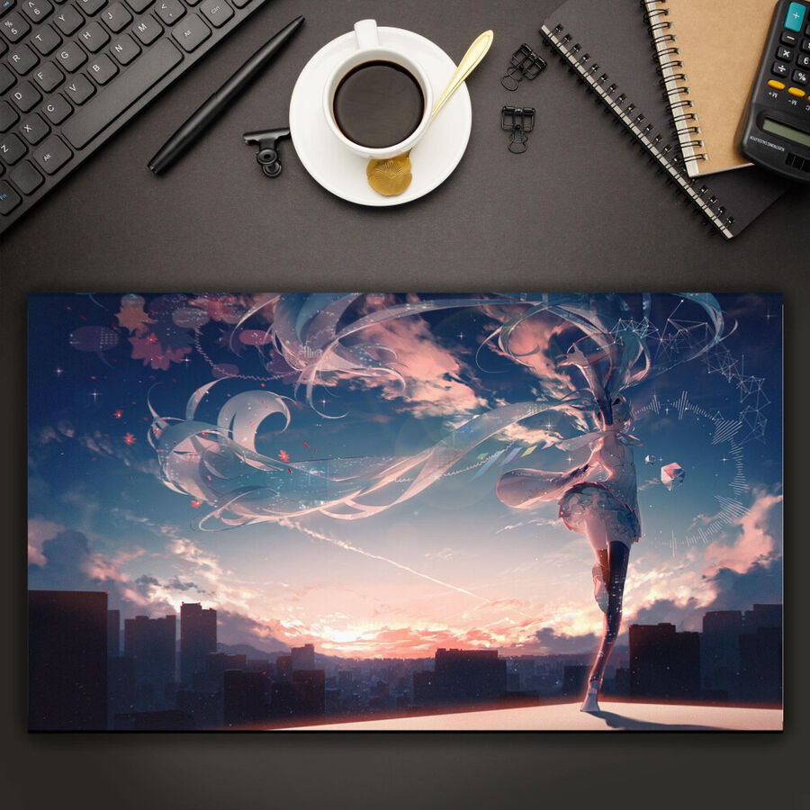 Anime Vocaloid Hatsune Miku Playmat mat CCG custom | eBay