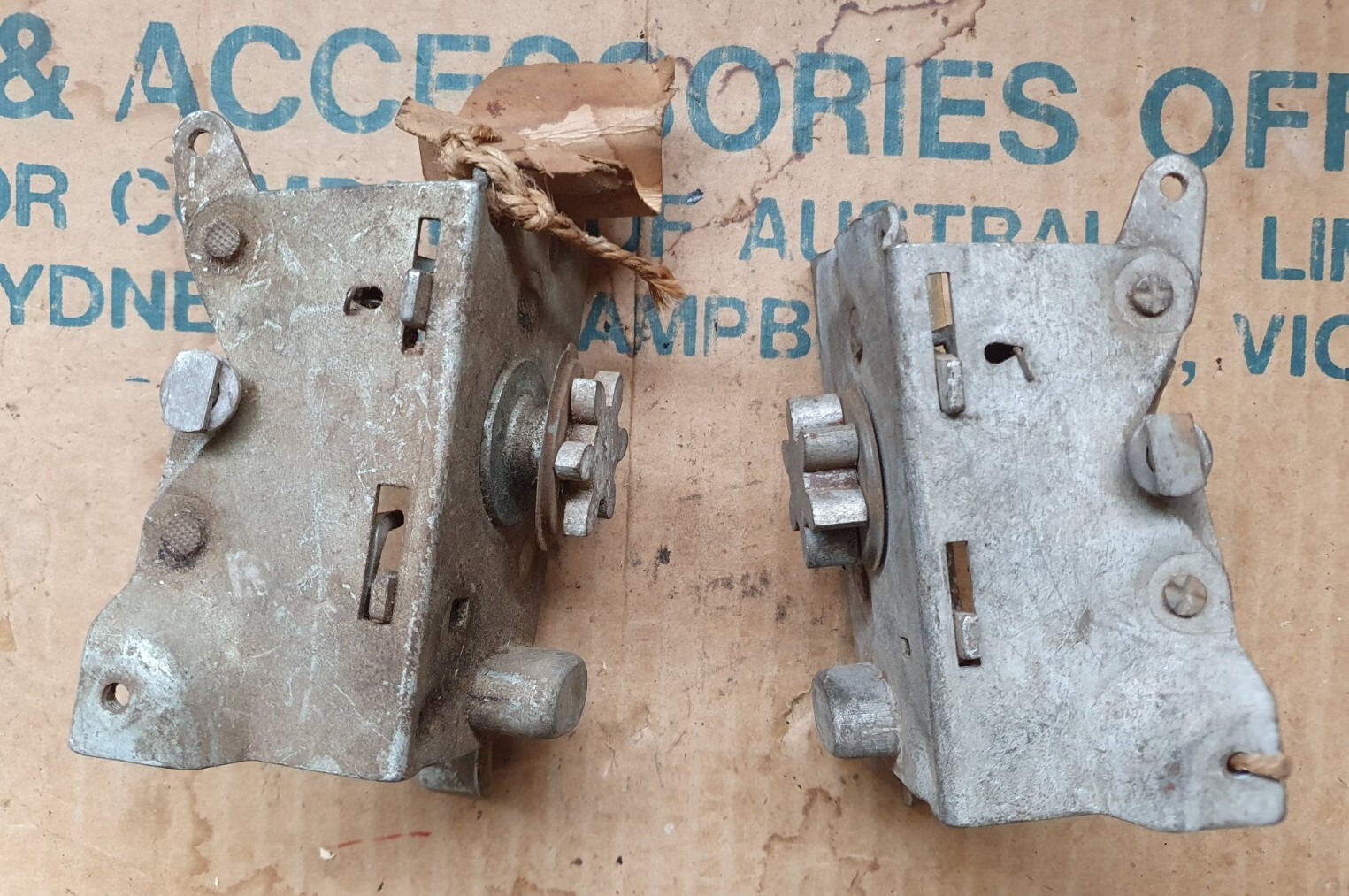 NOS GENUINE FORD REAR DOOR LOCKS RH & LH 55 56 FAIRLANE CUSTOMLINE ...