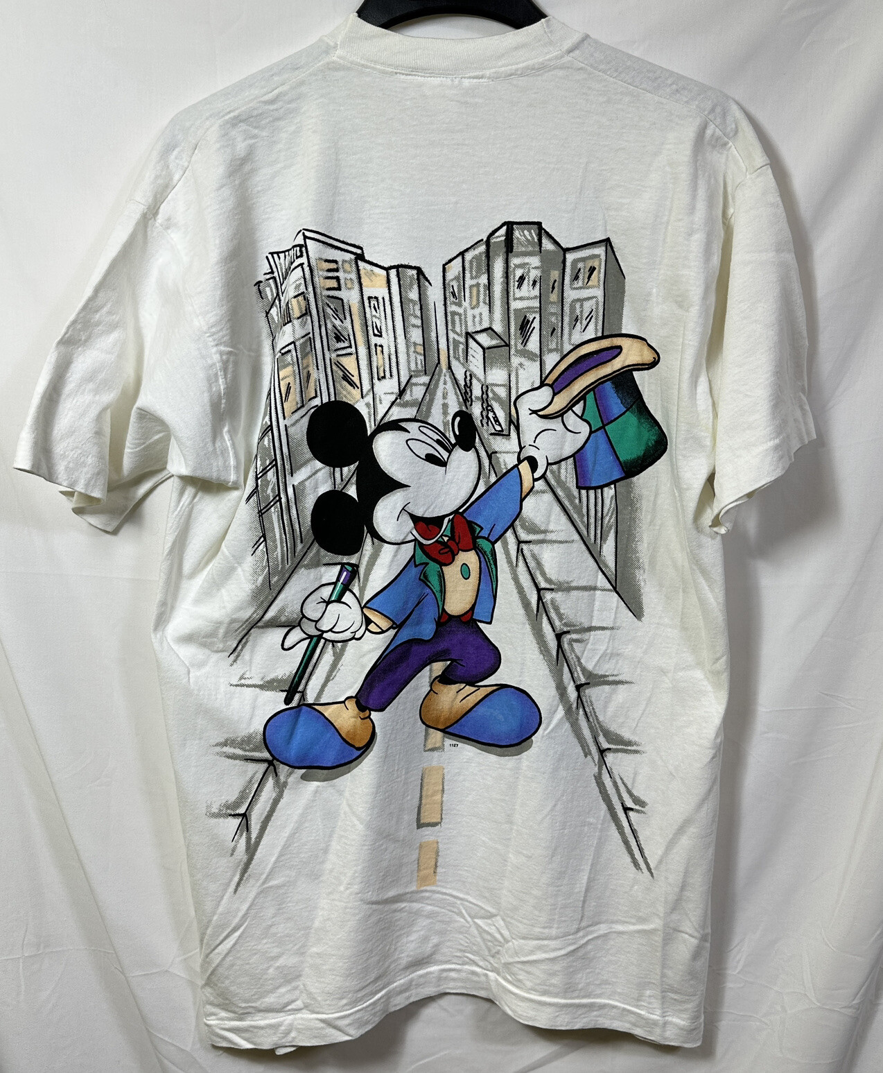 Single Stitch Vtg Mickey Mouse Walt Disney One Size O… - Gem