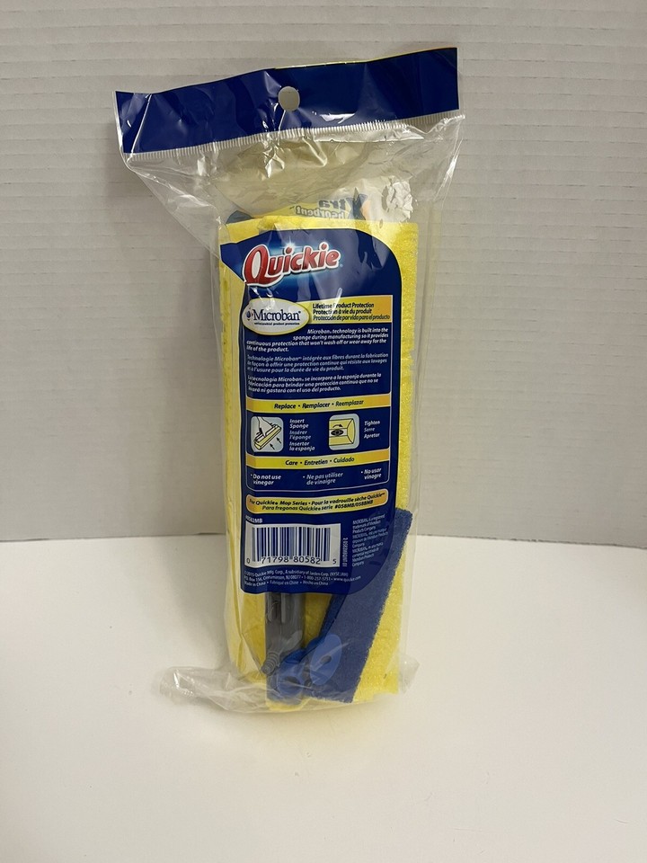 Quickie Mop & Scrub Roller Mop Refill Type M Fits Mop #058MB 058BMB New ...