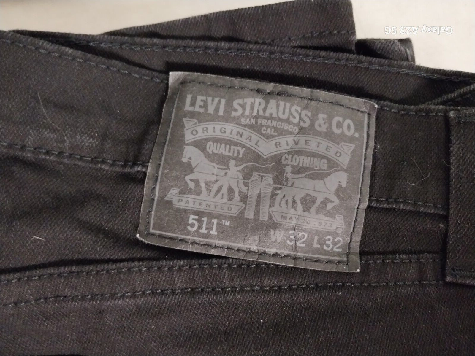 Levis 511 Jeans 32x32 Black Label Levi Strauss Black … - Gem