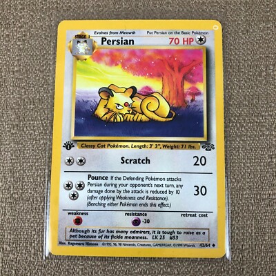 Persian Pokemon Card 42/64 First Edition | eBay