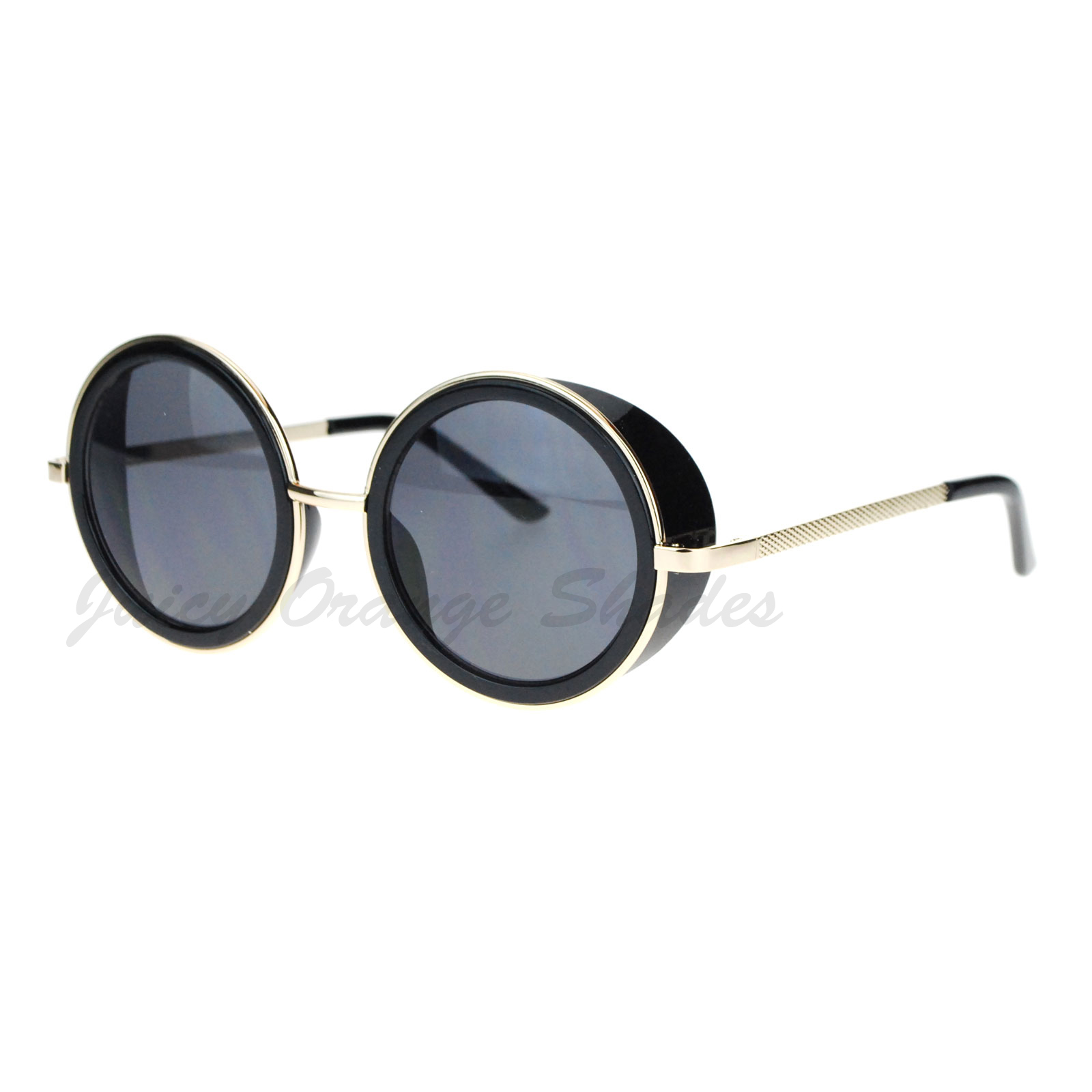 Studio Cover Side Shield Sunglasses Round Circle Frame UV 400 | eBay
