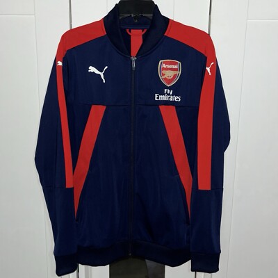 Arsenal Puma Warm Up Jacket Mens Small | eBay