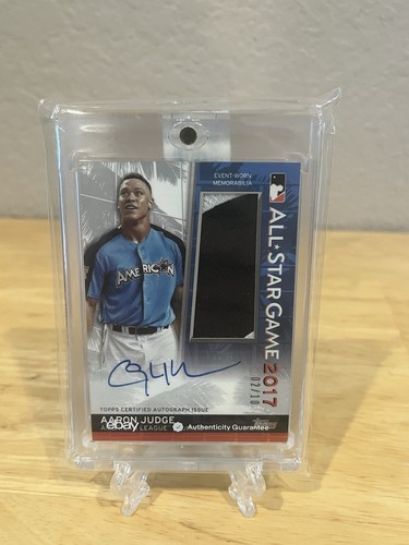 2017 Topps Aaron Judge Rookie Patch All Star Game 2/10 ERROR AUTO | eBay