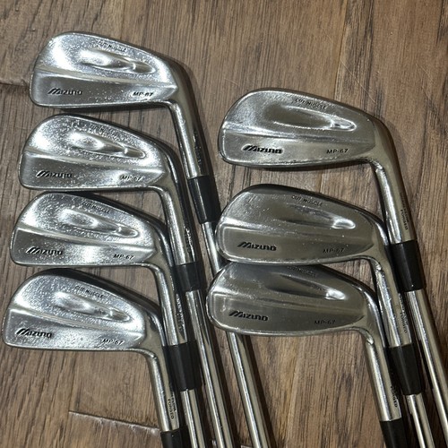 Mizuno MP-67 Cut Muscle Forged 4i-PW Iron Set 7pc RH Steel Stiff Flex ...