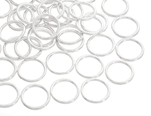 14mm Pack of 100pcs Silver Color Closed Jump Rings for Necklace ...