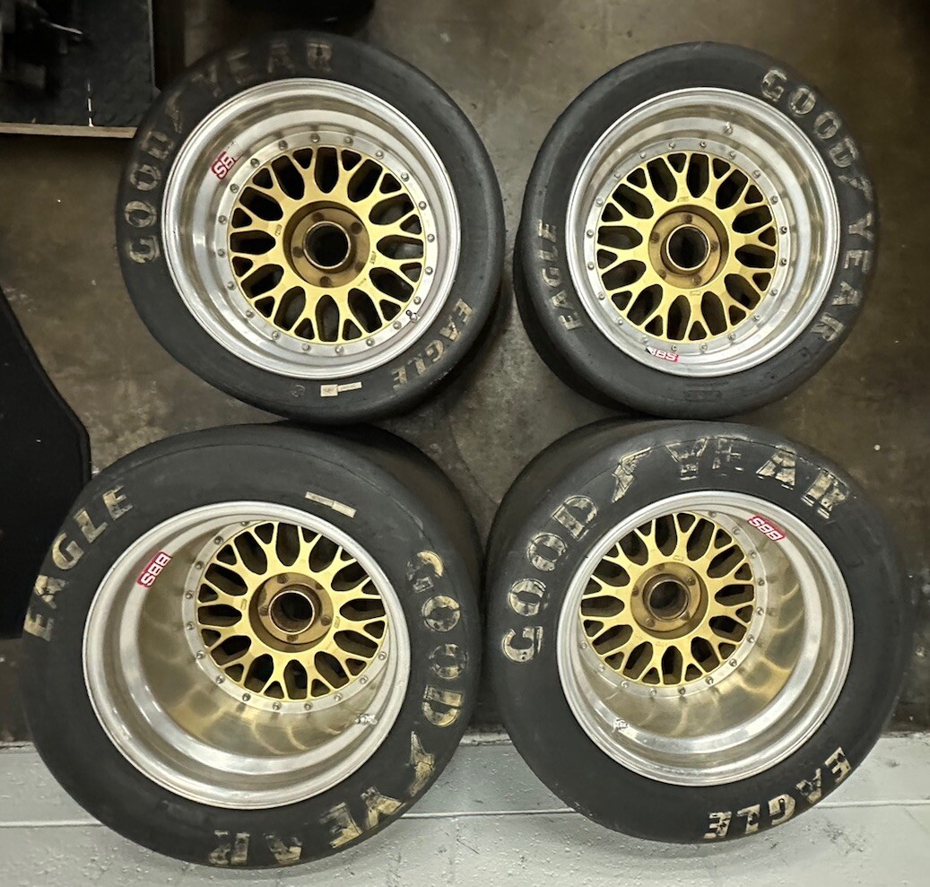 BBS Center Lock Race Wheels Porsche 935 Modular Goodyear Tires 16" x 11 ...
