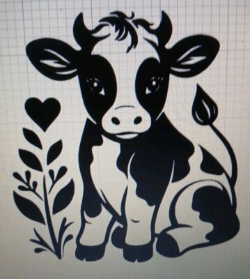 Cute Cow Decal | eBay