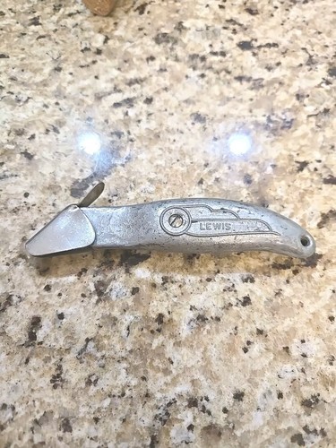 Vintage LEWIS Fixed Blade Utility Knife Box Cutter | eBay
