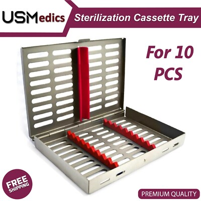 Sterilization Cassette Tray Autoclave Rack for 10PC Dental Instruments ...