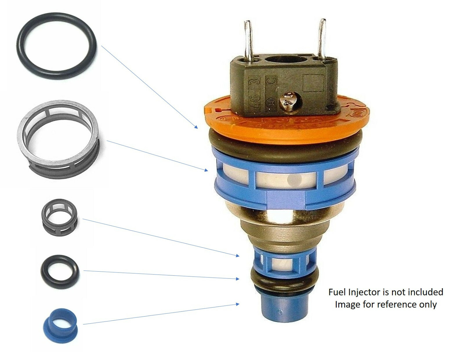 TBI Fuel Injector Repair Kit for Dodge Chrysler Plymouth 1990-95 2.5L ...