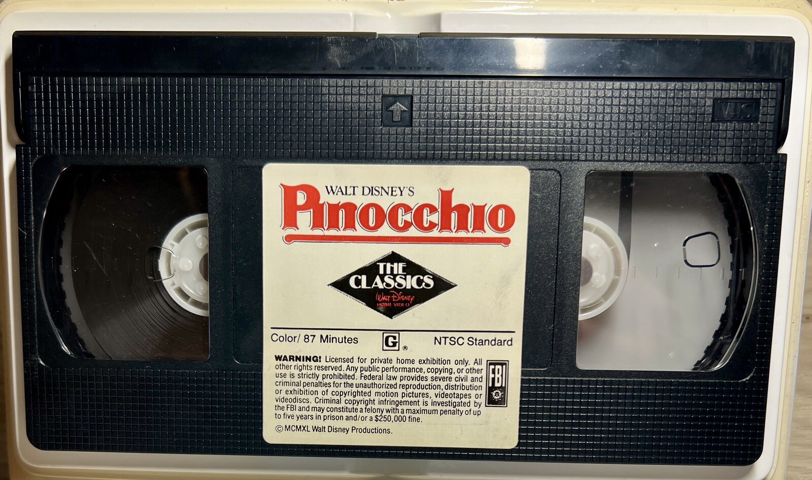 Walt Disney's Pinocchio VHS The Original Animated Classic, 1985 | eBay